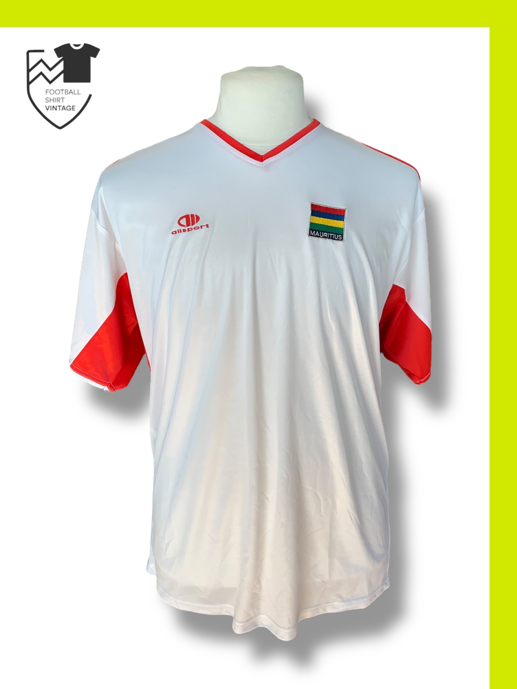 Maillot football vintage Ile Maurice 2006 AWAY – Football Shirt Vintage