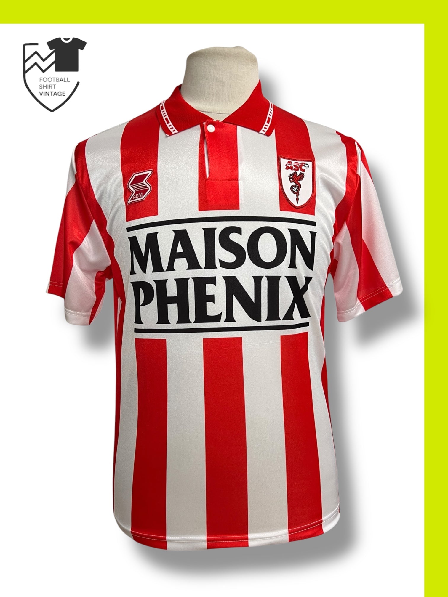 Maillot vintage de l'AS Cannes 1994-1995 HOME – Football Shirt Vintage